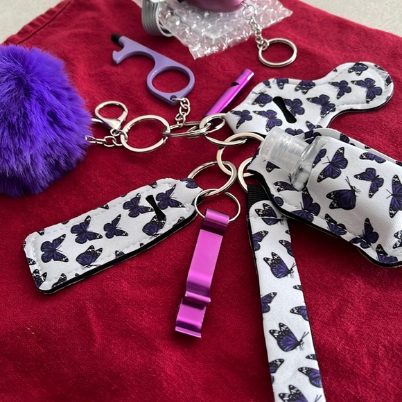 Other | New Set 1 Key Chain Purple Butterfly S Self Defense | Poshmark